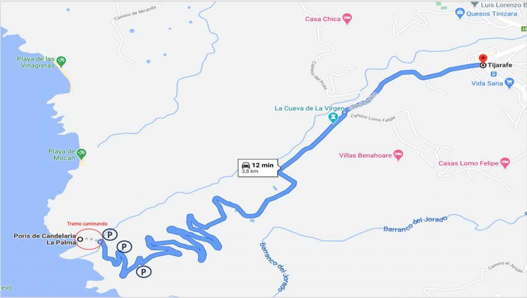 Poris de candelaria, el lugar perfecto para bañarse en la isla de la Palma